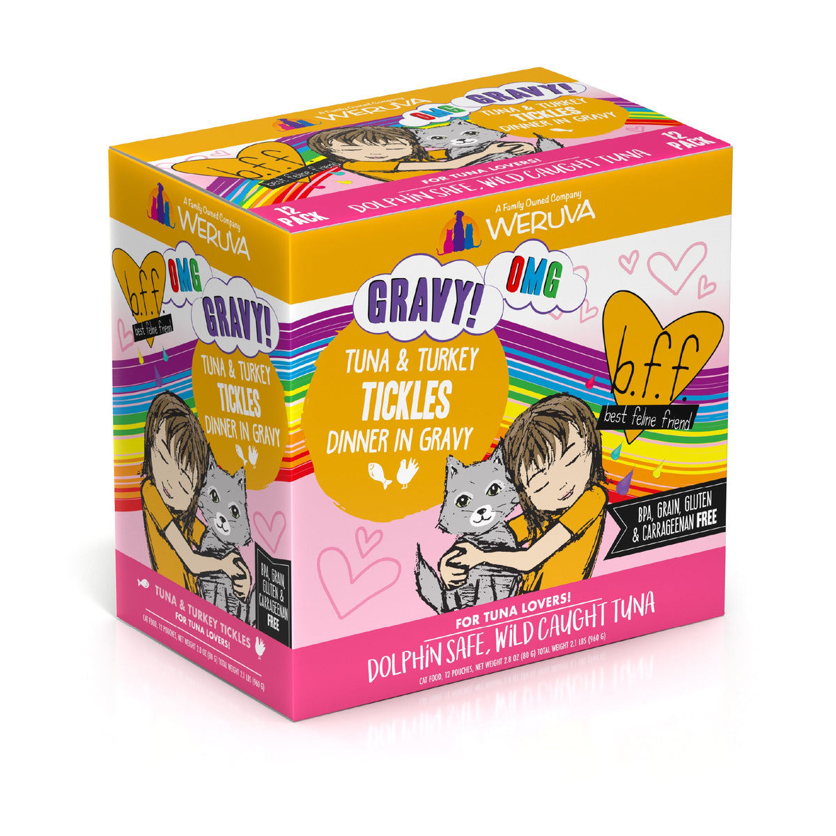 Weruva BFF Tuna & Turkey Tickles Recipe Pouches Wet Cat Food - Deer ...