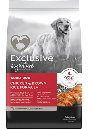 Exclusive Pet Food Exclusive Signature Adult Dog Chicken & Brown Rice ...